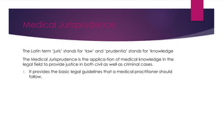 Comprehensive Overview of Medical Jurisprudence and Indian Legal Codes ...