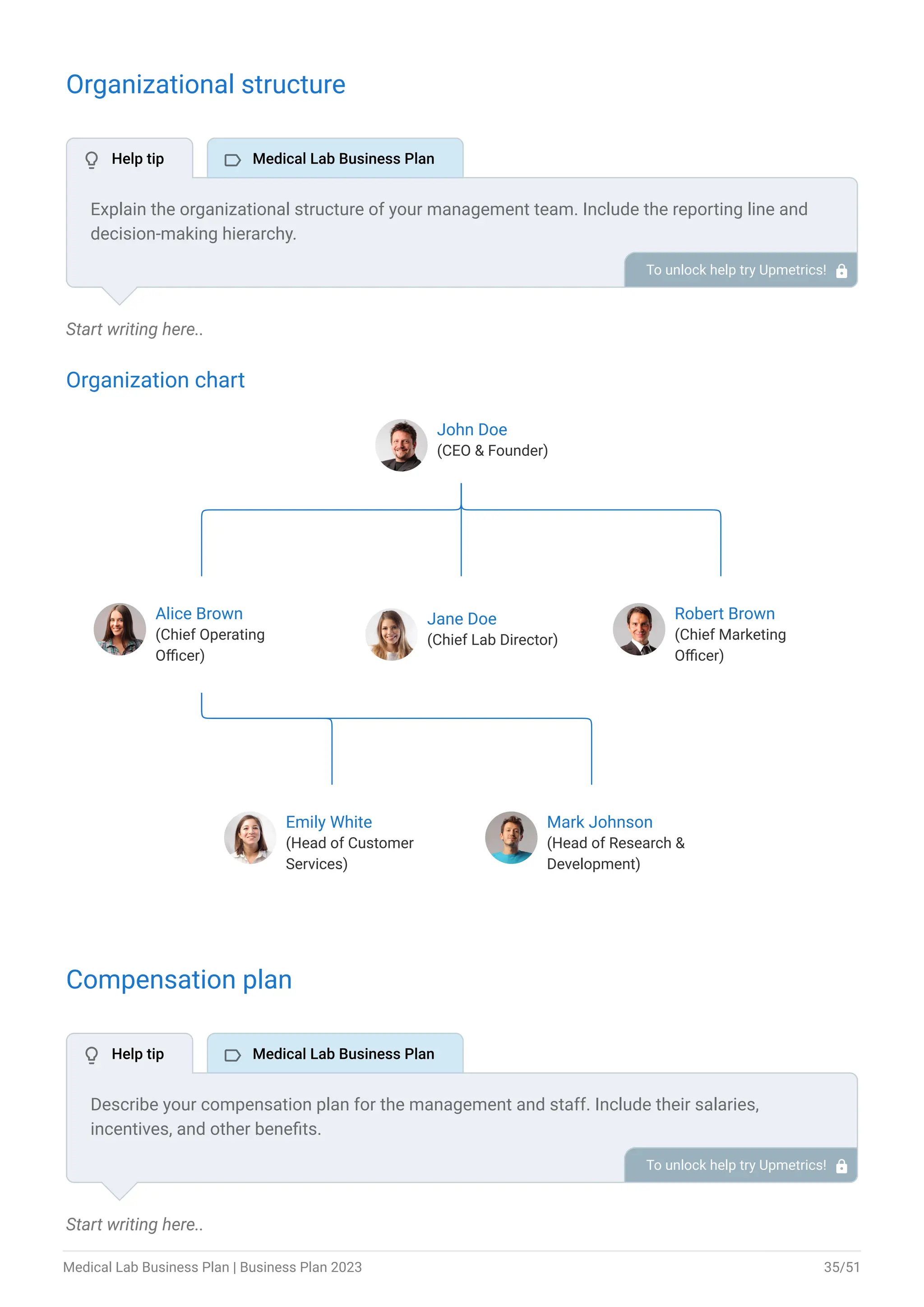 Medical Lab Business Plan Example | Upmetrics | PDF