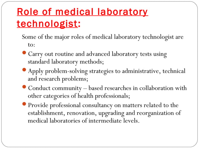Medical Laboratory Sciences | PPT