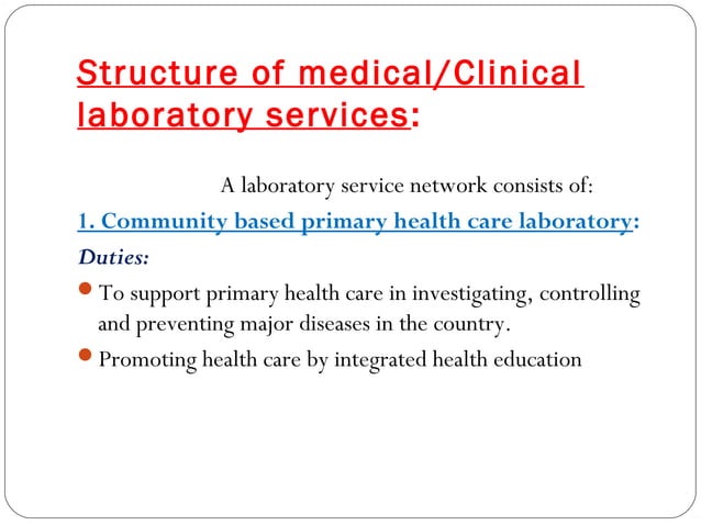 Medical Laboratory Sciences | PPT