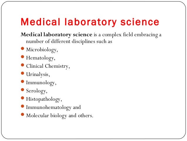 Medical Laboratory Sciences