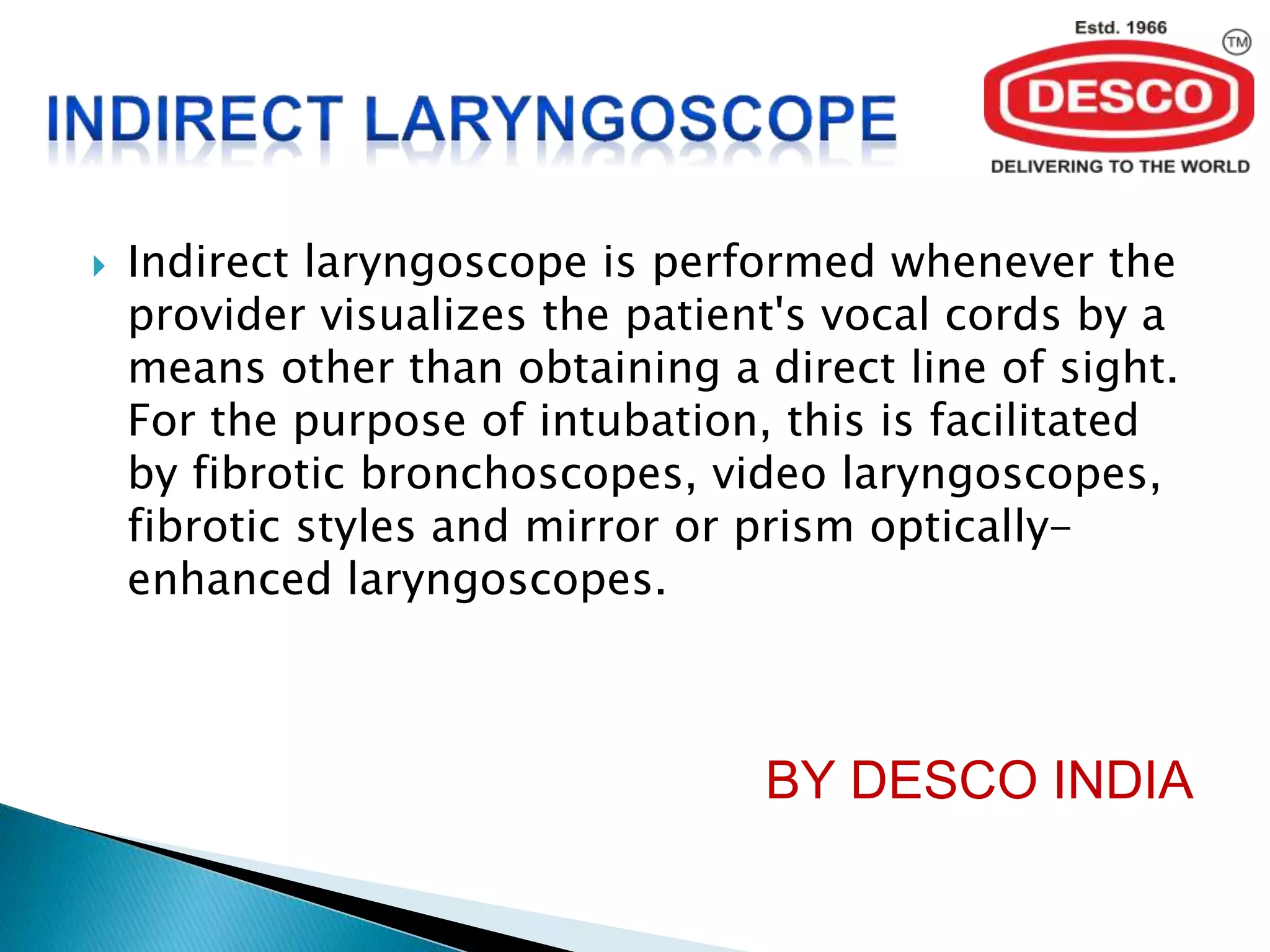 Medical laryngoscope | PPTX