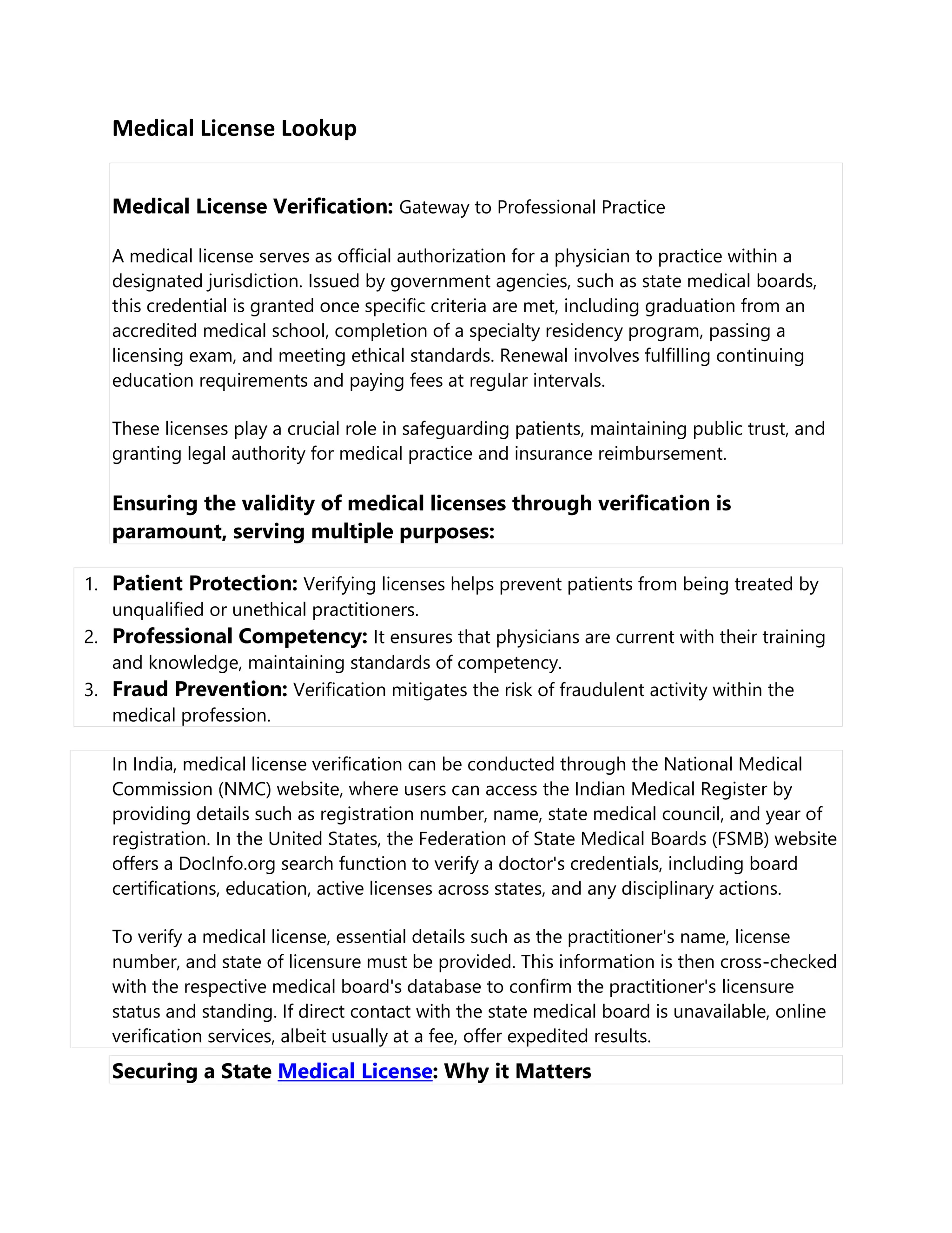 Medical License Lookup.docx