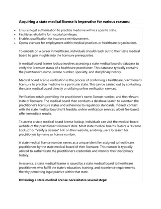 Medical License Lookup.docx