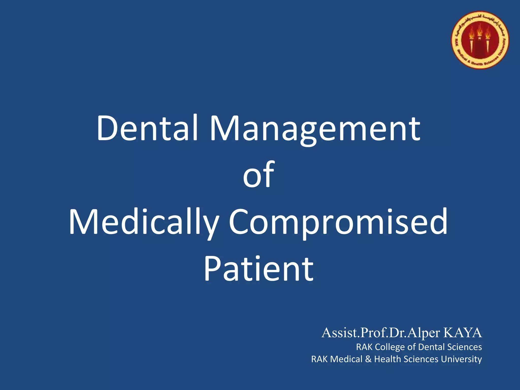 Medically compromised | PPTX