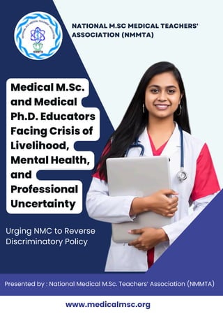 Medical M.Sc. and Medical Ph.D. Educators Facing Crisis – 20th March ...