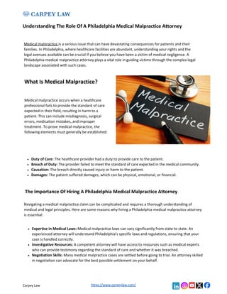Medical Malpractice ----- Carpey Law.pdf