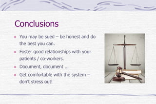 Medical malpractice neurosurgeon's perspective | PPT