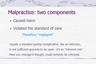 Medical malpractice neurosurgeon's perspective | PPT | Legal Services ...