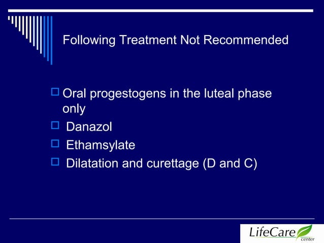 Medical management of dub – new modalities | PPT