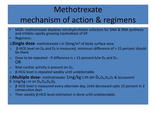 Medical management of ectopic pregnancy | PPTX