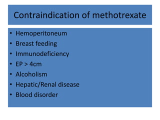 Medical management of ectopic pregnancy | PPTX