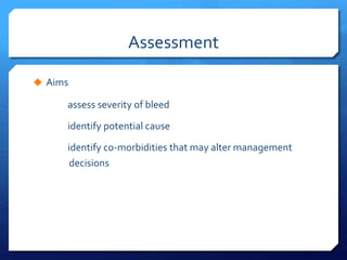 Medical management of GI bleeding | PPTX