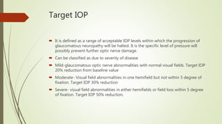 Medical management of glaucoma | PPTX