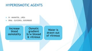 Medical management of glaucoma | PPTX
