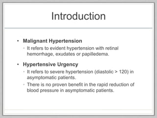 Overview of the Medical Management of High Blood Pressure in Adults | PPTX