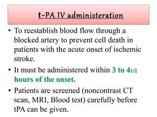 Medical management of cerebro vascular accident a quick review | PPT