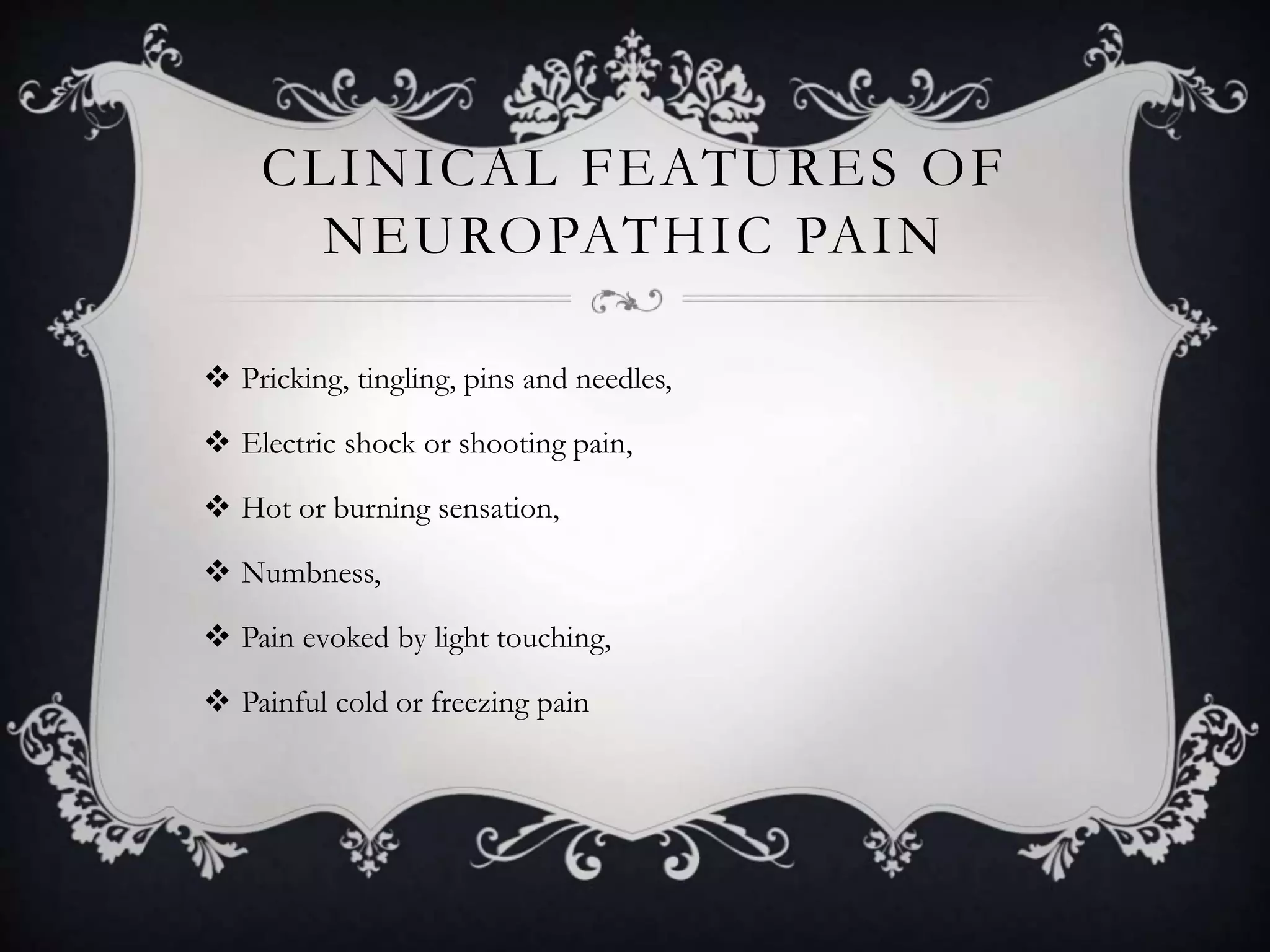 Medical management of neuropathic pain | PPTX