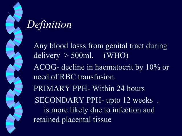 Medical management of pph | PPT | Pregnancy | Reproductive Health
