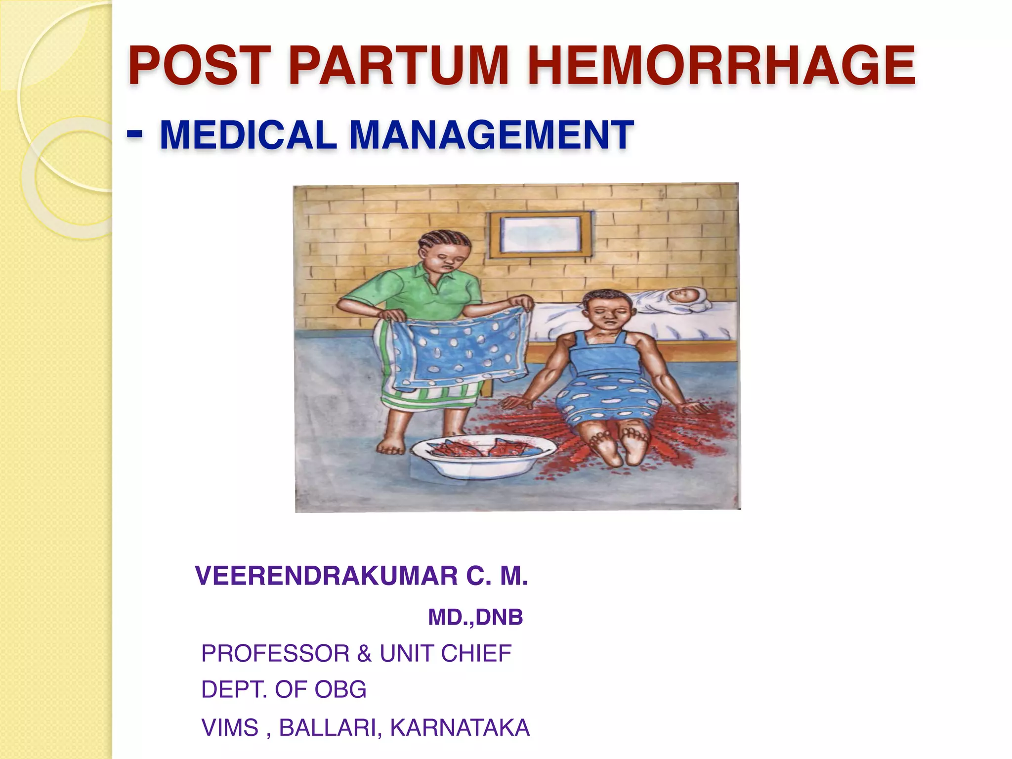 Medical management of pph | PPT