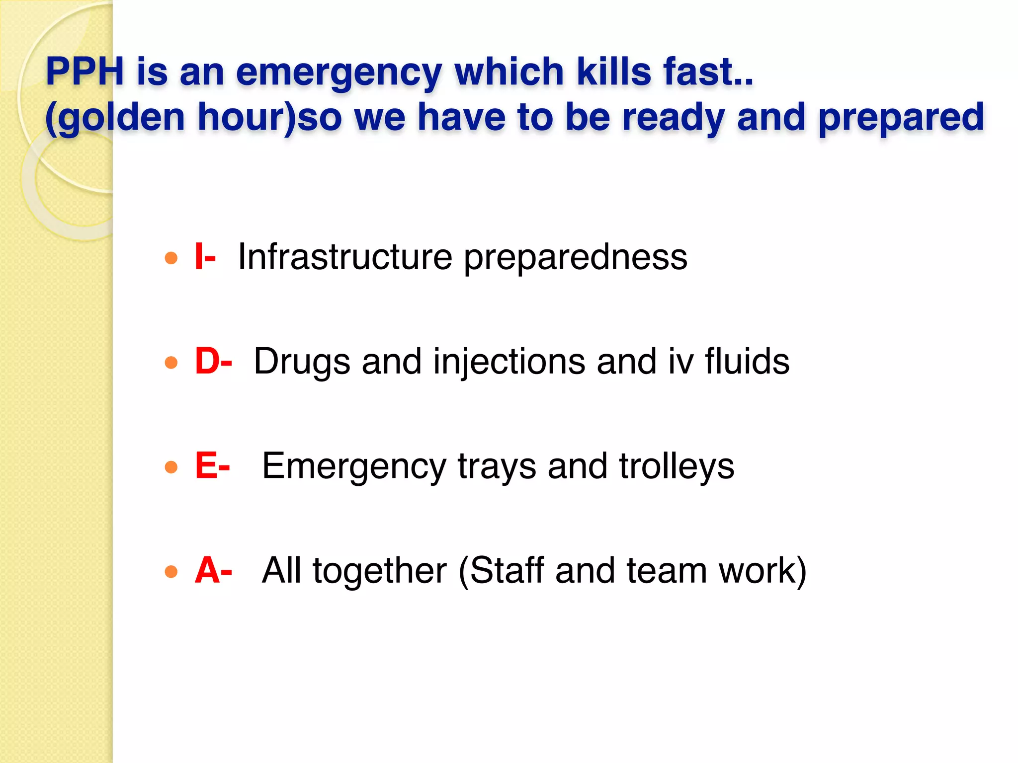 Medical management of pph | PPT
