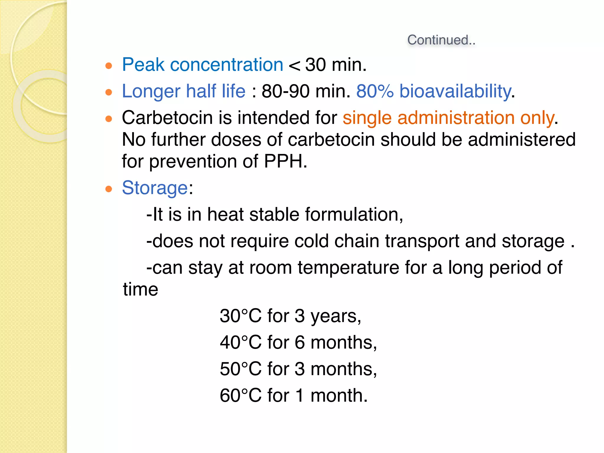 Medical management of pph | PPT