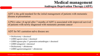 Medical management of prostate cancer | PPTX