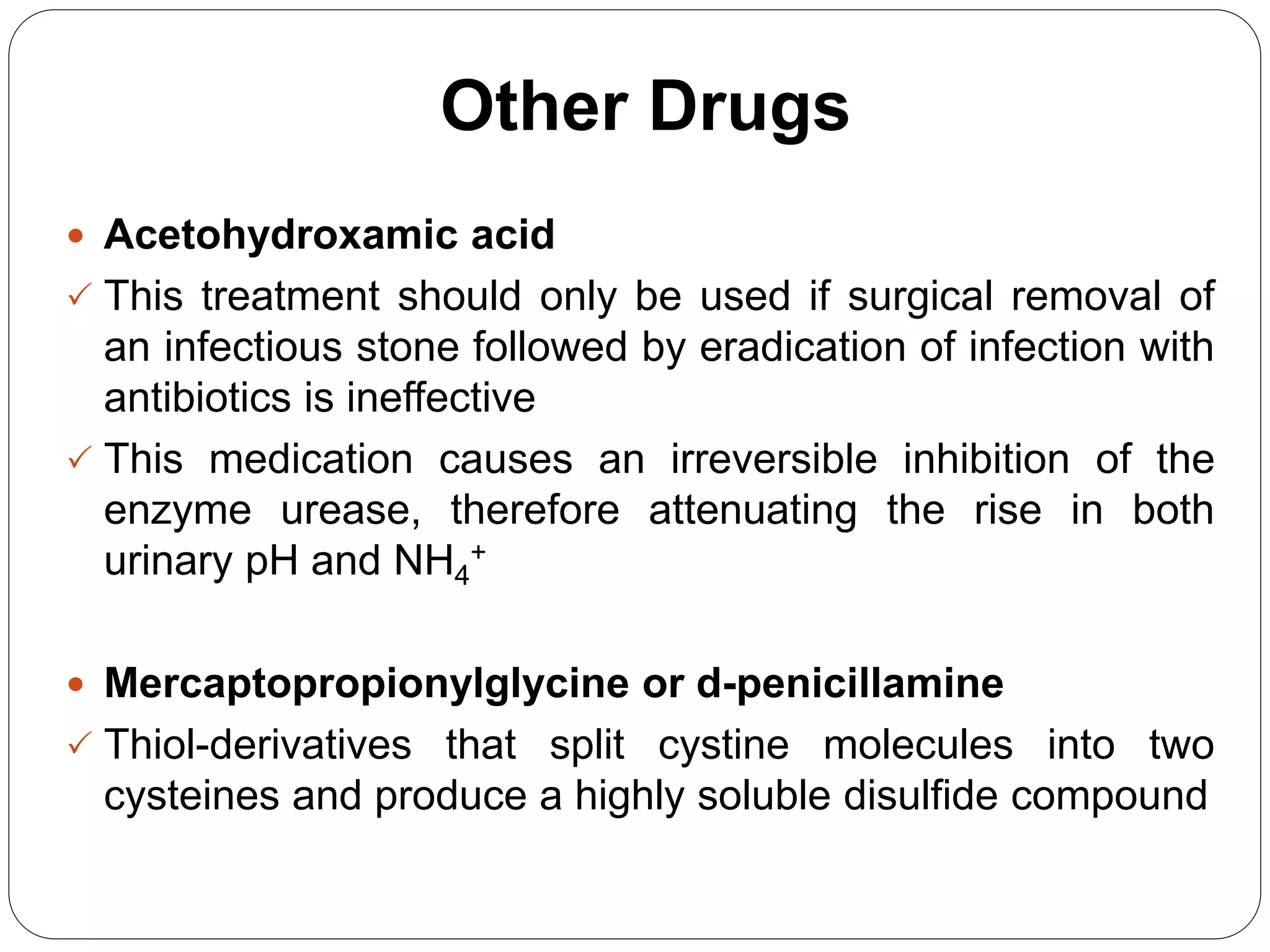 Medical management of renal stones | PPTX