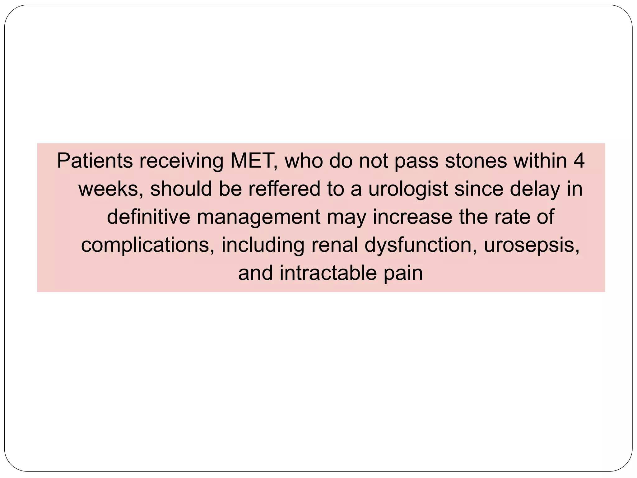 Medical management of renal stones | PPTX