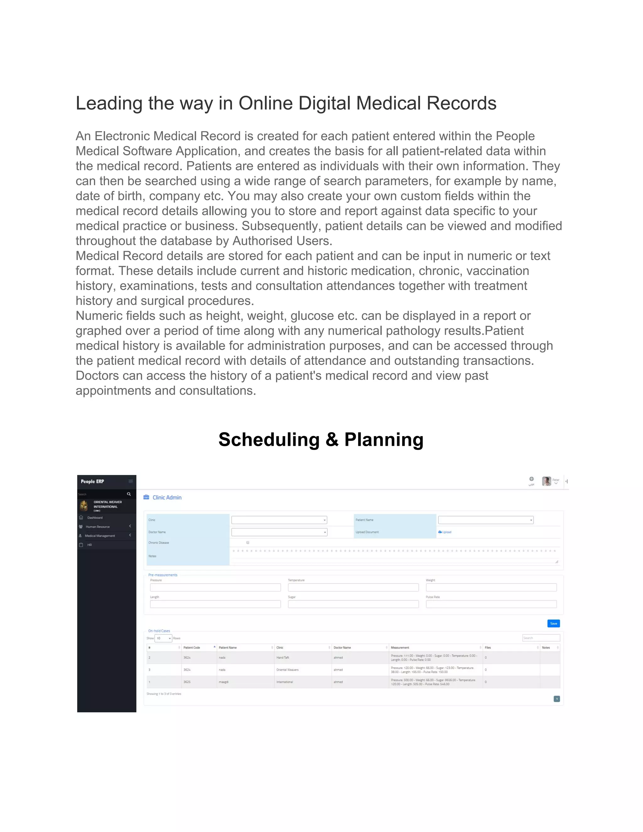 Medical management system brochure | PDF