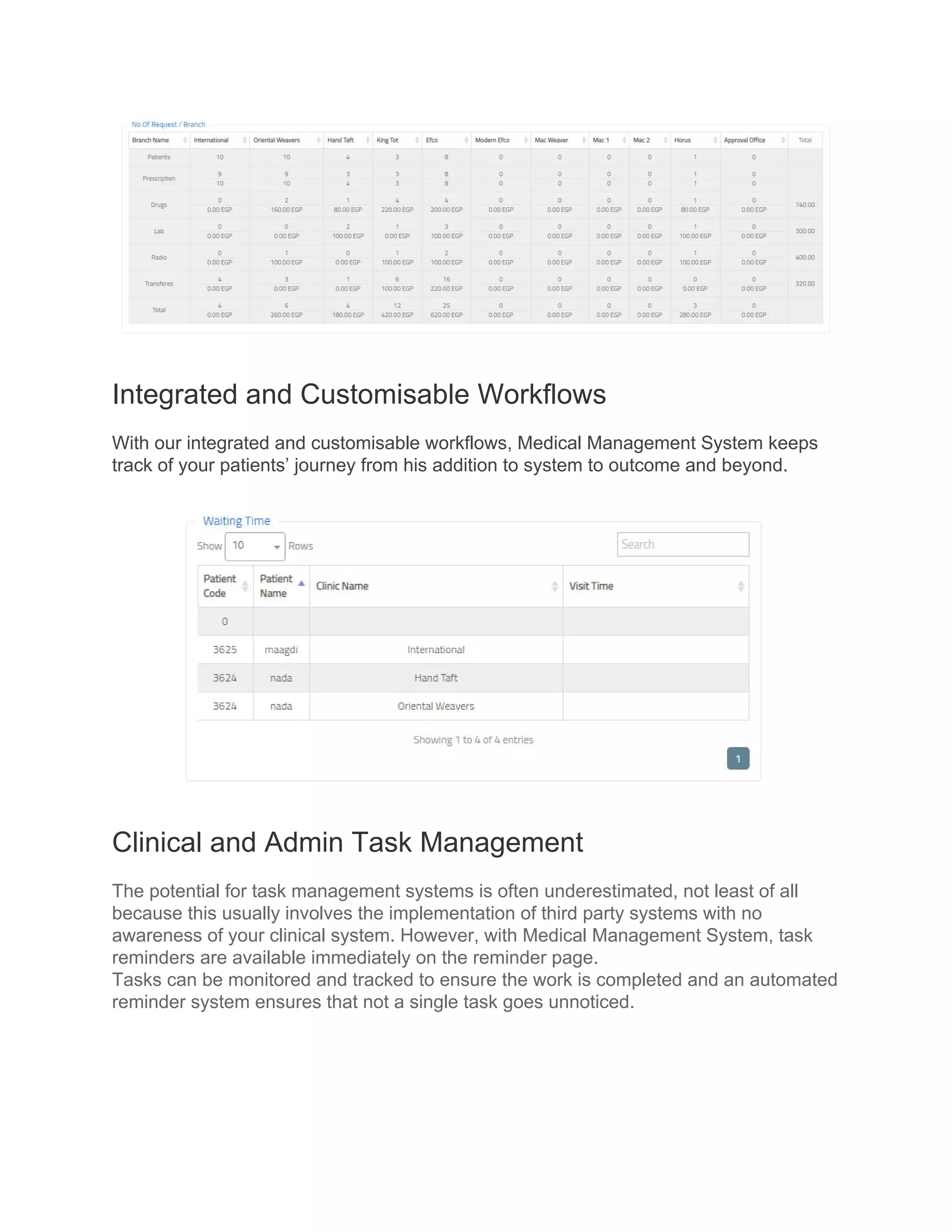 Medical management system brochure | PDF