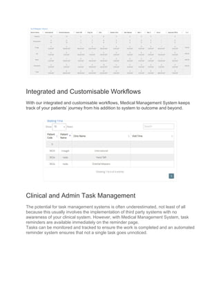 Medical management system brochure | PDF