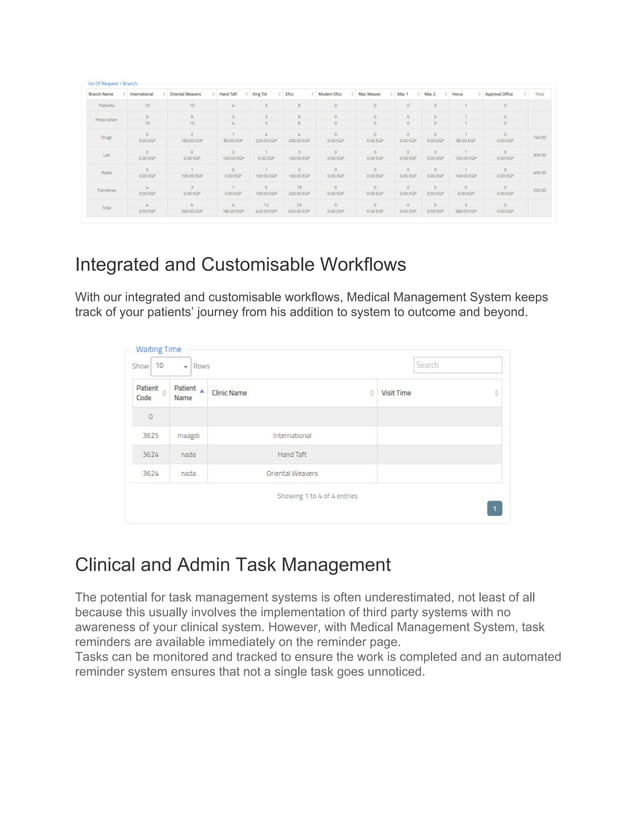 Medical management system brochure | PDF