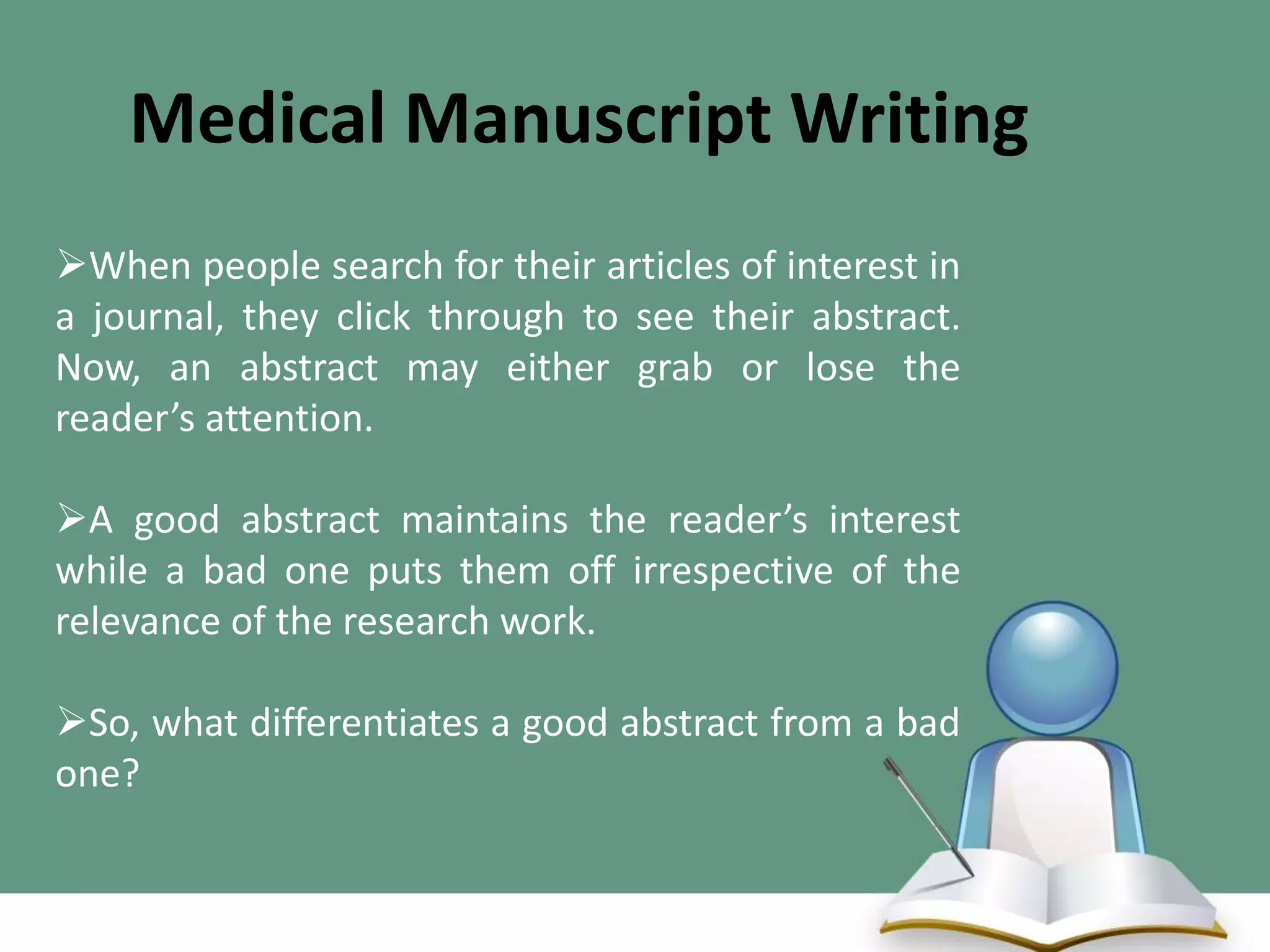 Write an Effective Abstract for your Medical Manuscript | PPTX