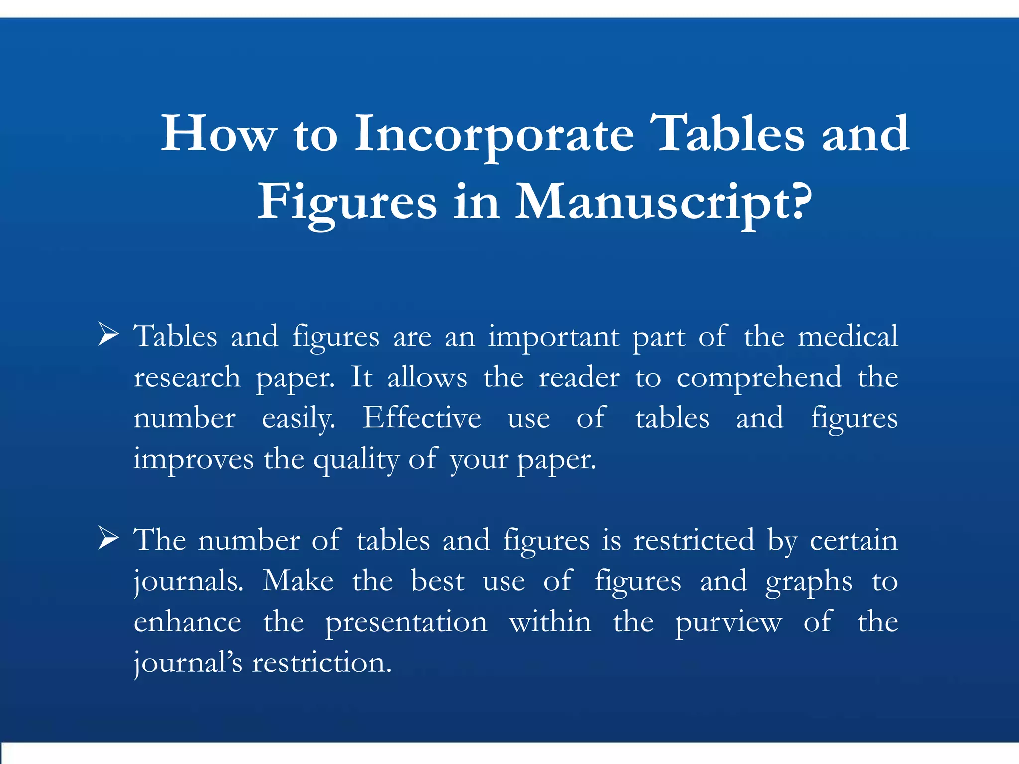 Medical Manuscript Writing | PPTX