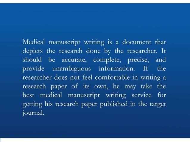 Medical Manuscript Writing | PPTX | Desktop Publishing | Computer ...