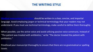 Medical Manuscript Writing in UK | PPT