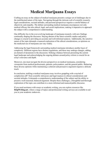 Medical Marijuana Essays.pdf