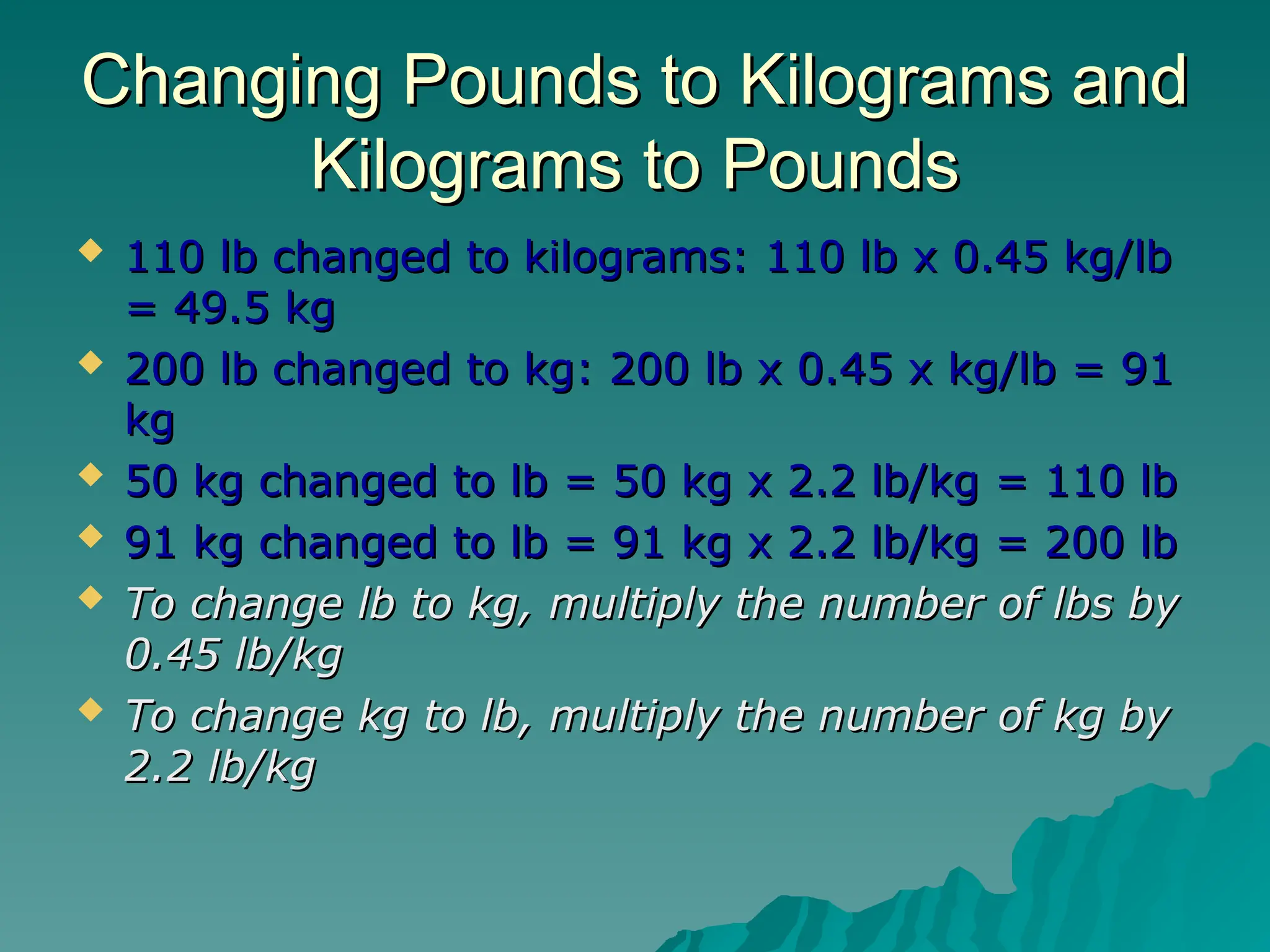 Medical Mathematics for Nursing students.ppt