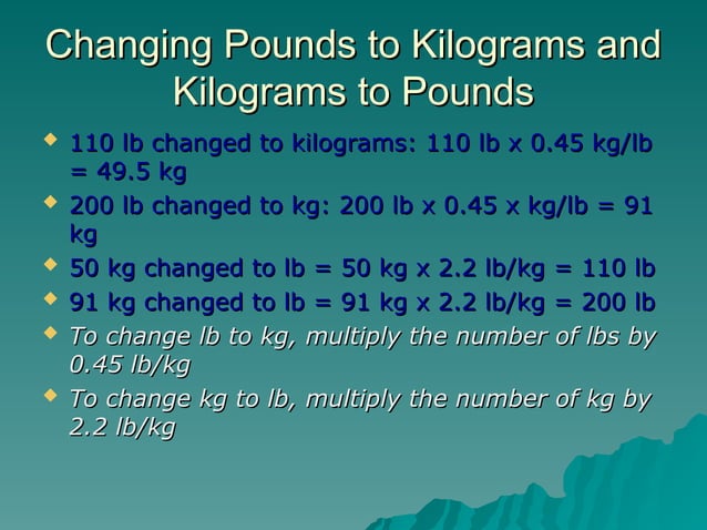 Medical Mathematics for Nursing students.ppt | Healthcare Industry ...