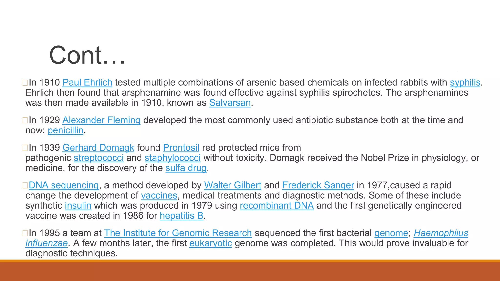 milestones of Medical microbiology-lecture notes | PPTX