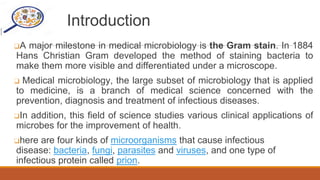 milestones of Medical microbiology-lecture notes | PPTX