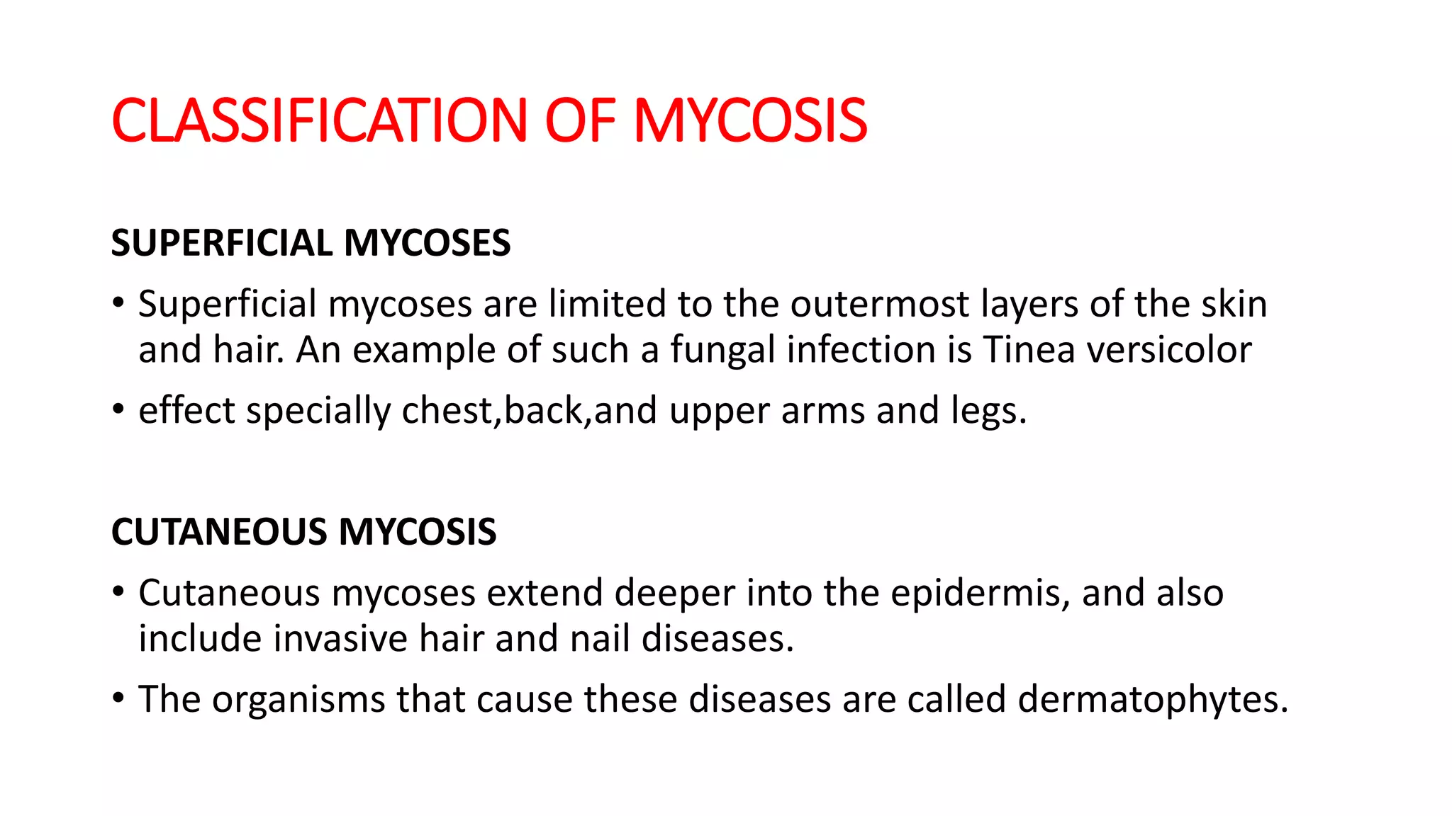 SYSTEMIC MYCOSIS | PDF