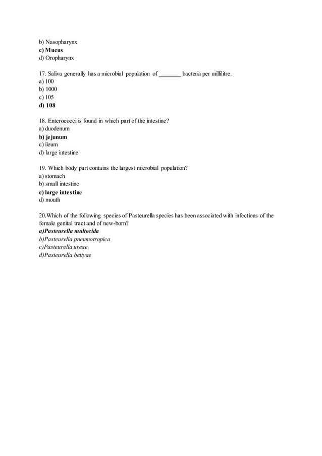 Medical microbiology mcq | DOCX