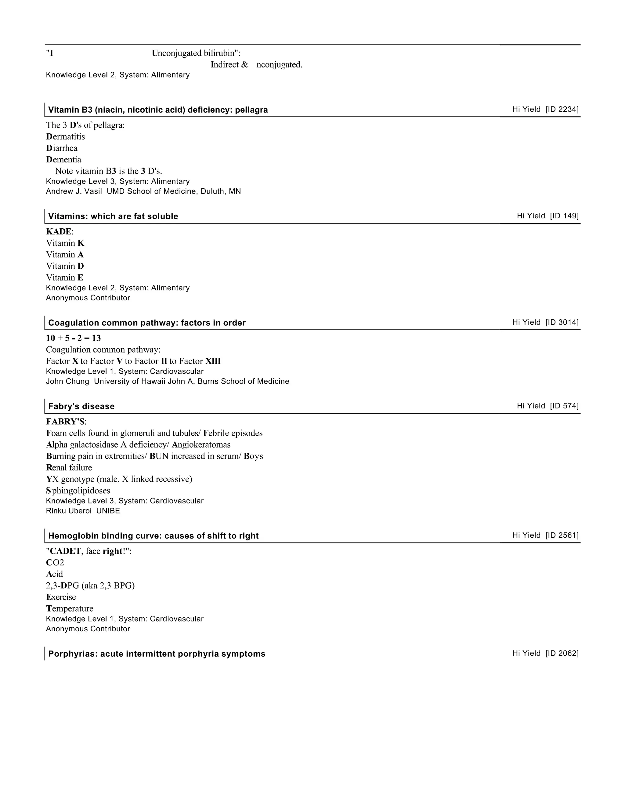 Medical mnemonics | PDF