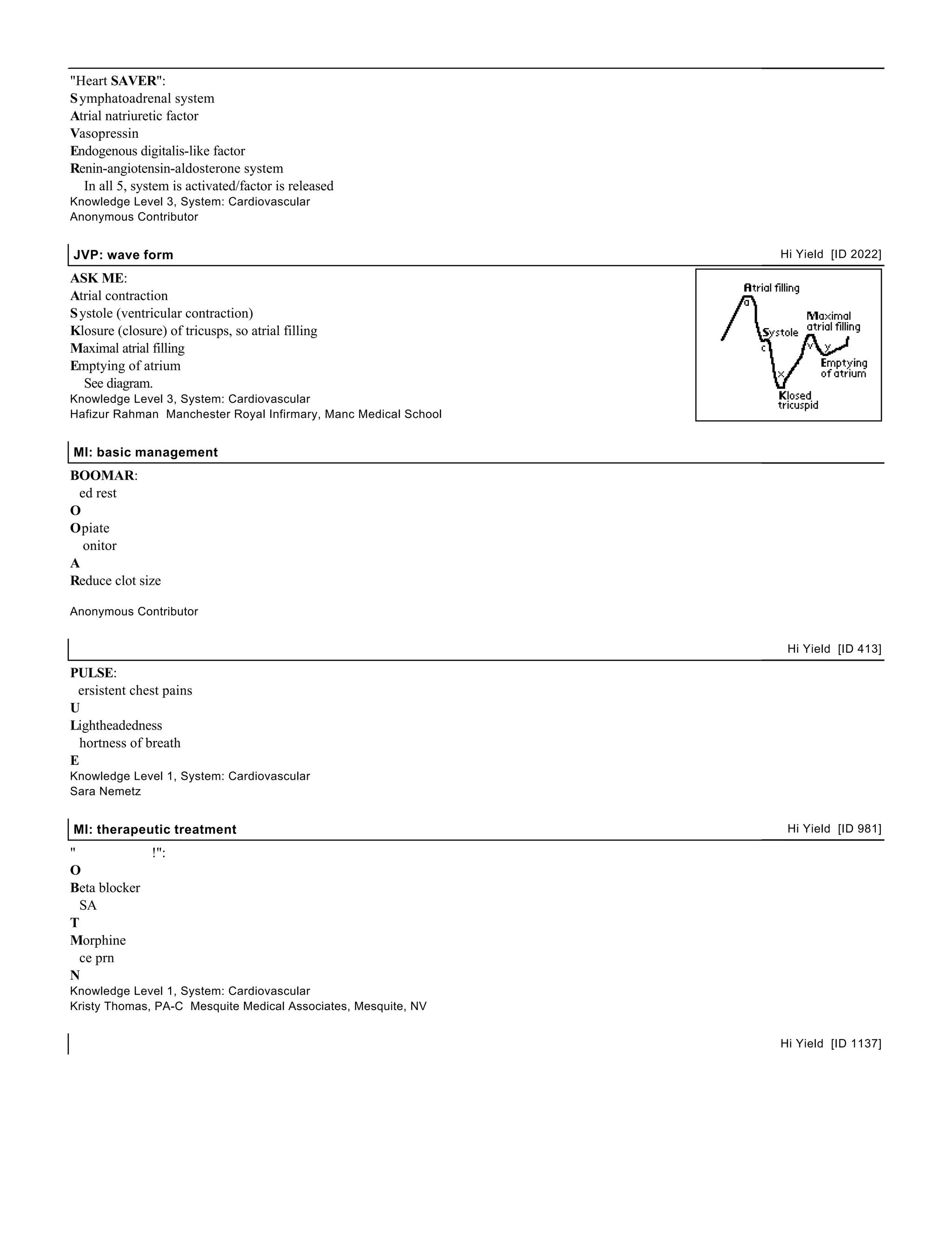 Medical mnemonics | PDF