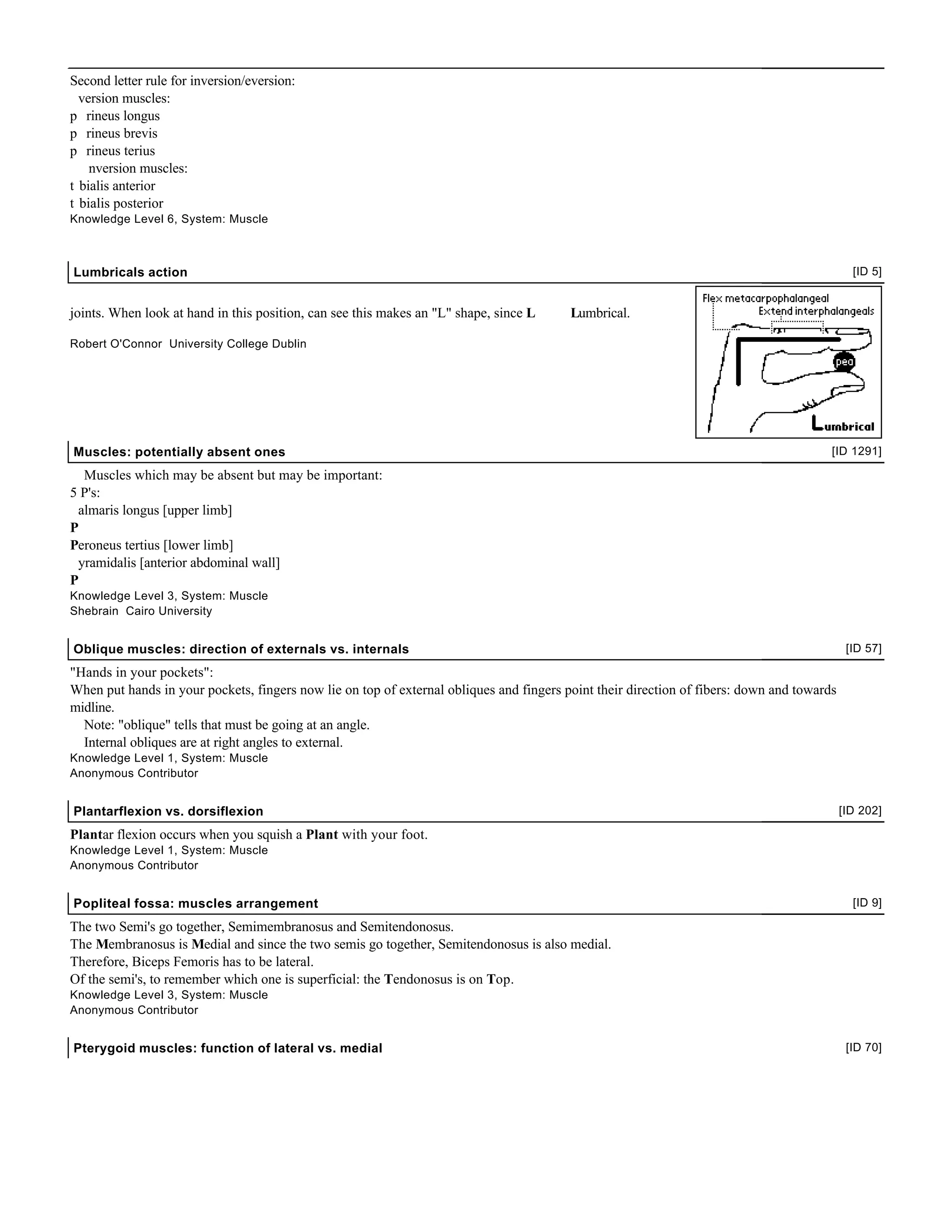 Medical mnemonics | PDF