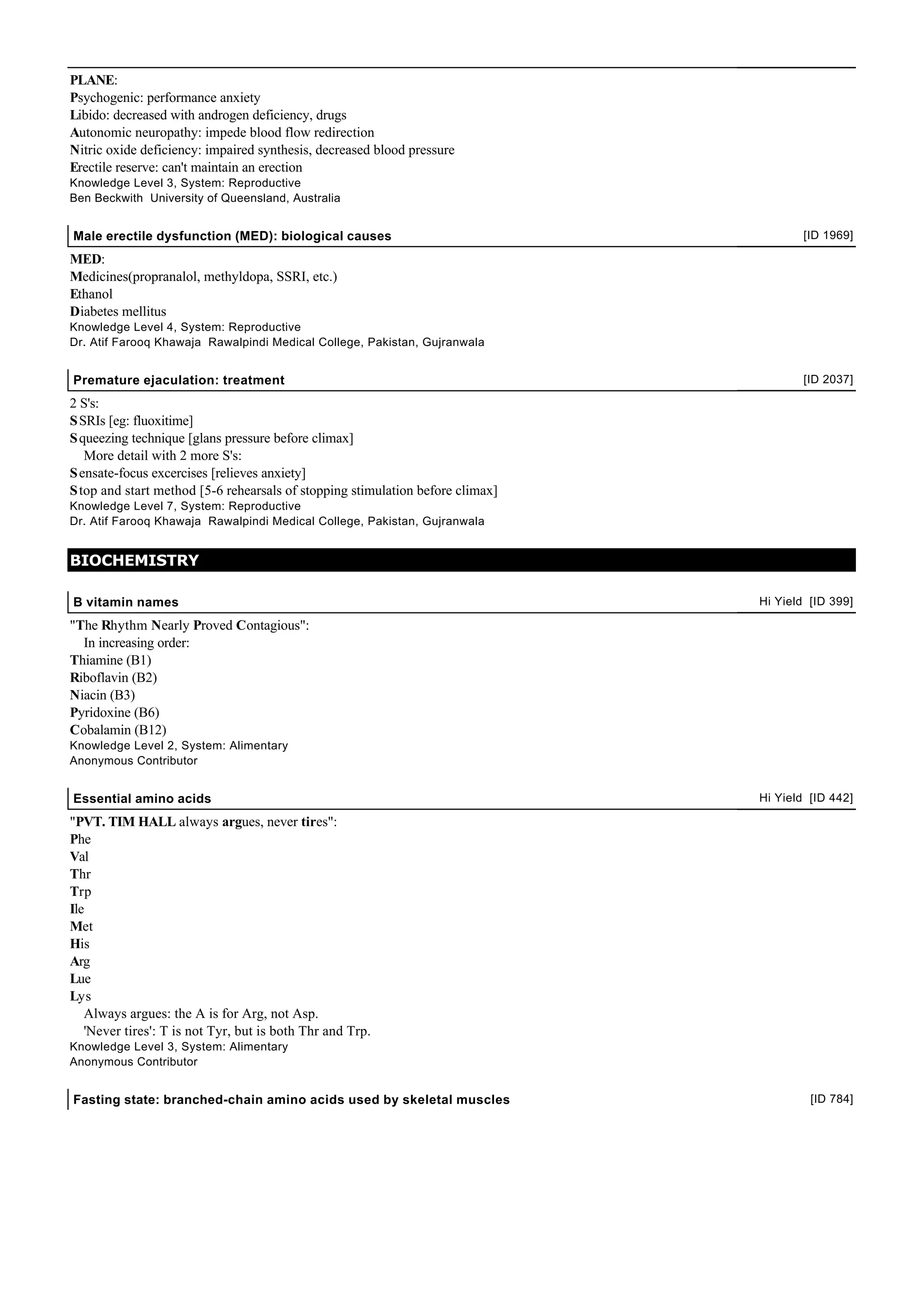 Medical mnemonics pdf_print_version | PDF