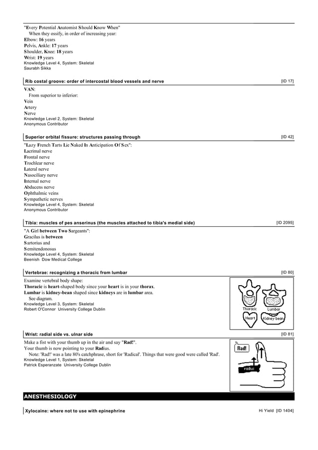 Medical mnemonics pdf_print_version | PDF