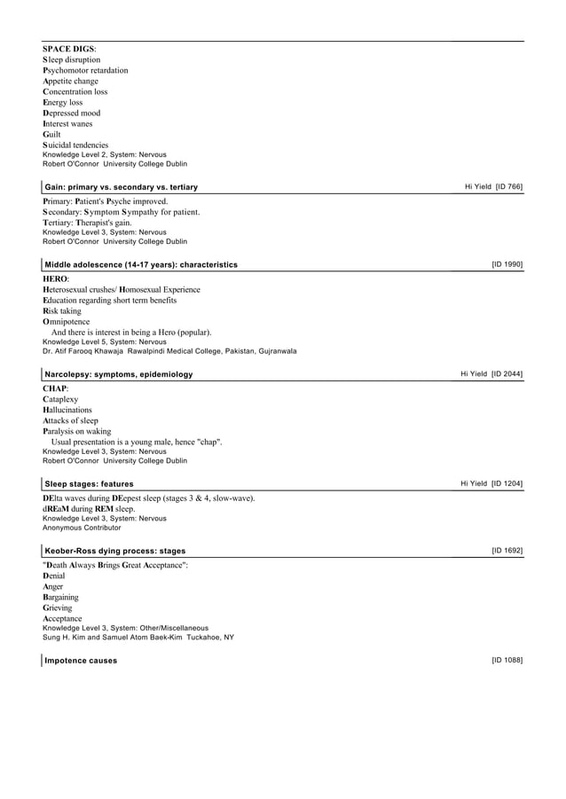 Medical mnemonics pdf_print_version | PDF